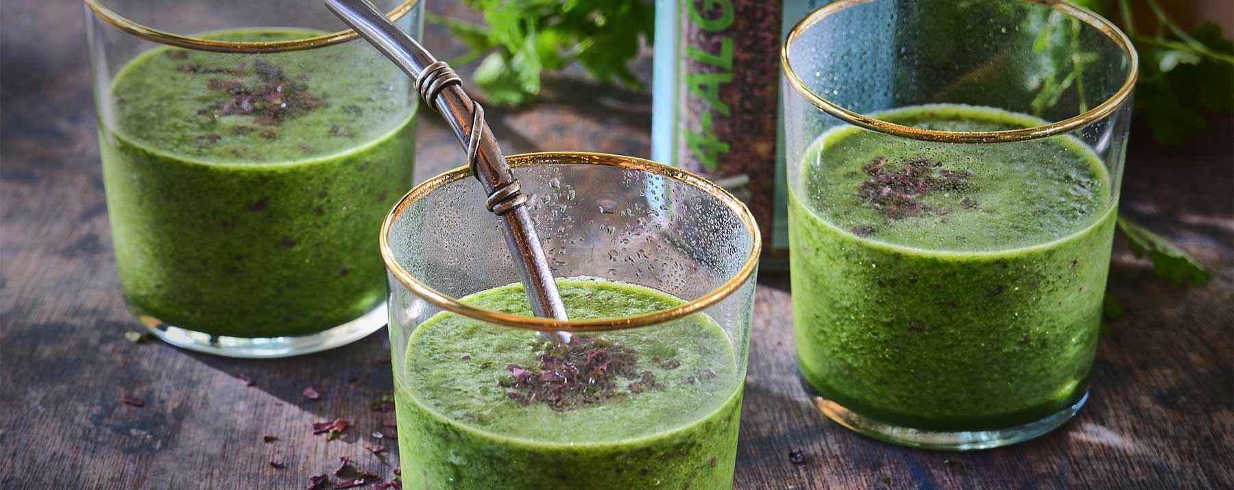 Detox drink recipe with seaweed and algae - Amanprana