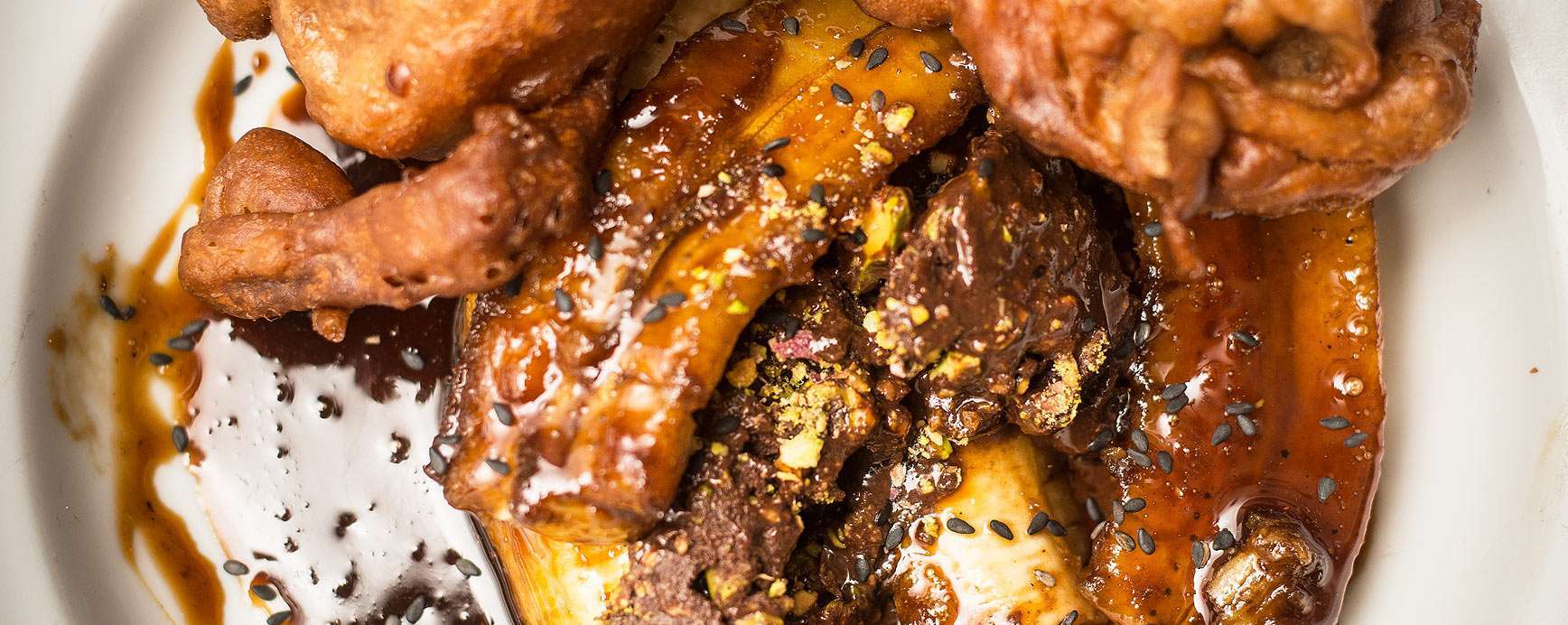 Voir la recette de la banane cuite au sirop de sucre de fleur de coco.